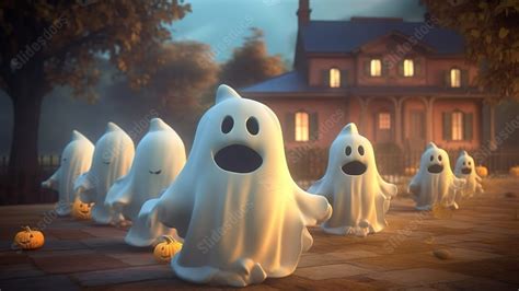 Fondo Un Alegre Fantasma De Halloween Explora Un Mundo Virtual En Una