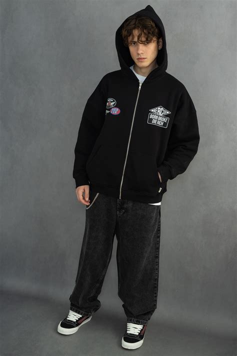 Bluza Rozpinana Mercur Patch Black