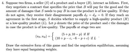 Solved Suppose Two Firms A Seller S Of A Product And A
