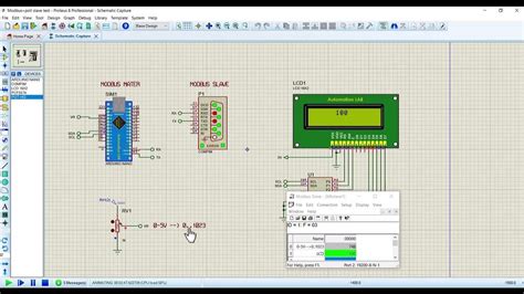 Testing Modbus Protocol In Proteus Youtube