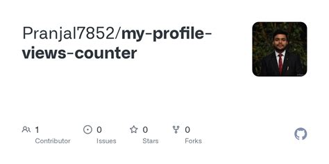 Github Pranjal7852my Profile Views Counter