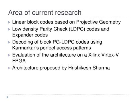 Ppt Distributed Computing Using Projective Geometry Decoding Of Error Correcting Codes