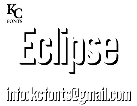 Eclipse Font Zillion