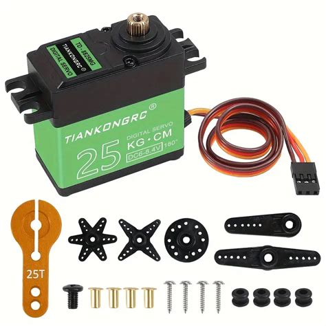 1pc Servo Digital 25kg Engranajes Metal Alta Torque Motor Temu Mexico