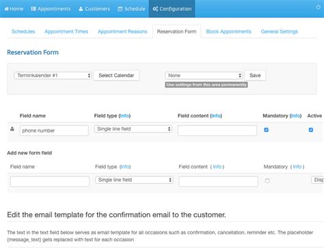 Change Form Field Label Online Appointment Scheduler Appointmind