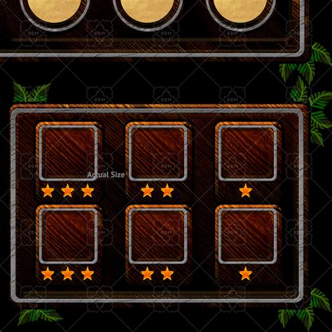 wooden game ui gamedev market
