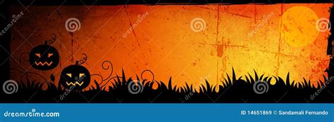 Halloween Header Background Stock Illustration Illustration Of
