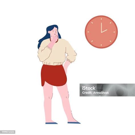 사무실 개념의 비즈니스 작업 프로세스입니다 시계 턱 까지보고 사려 깊은 사업가 시간 관리 지연 멀티 태스킹 생산성 인포 그래픽