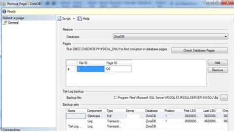 Checkdb And Page Restoring From Ssms All About Tech