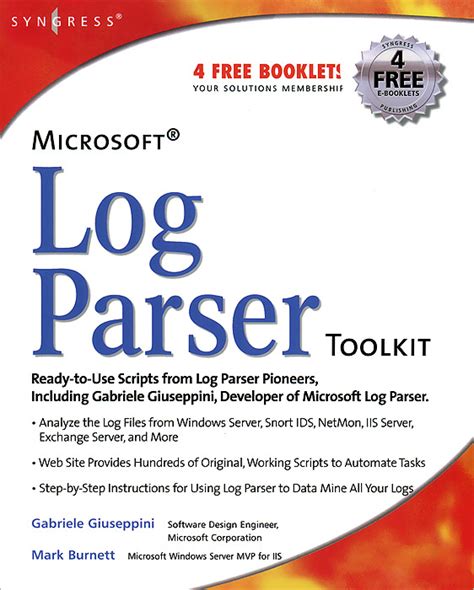 Книга Microsoft Log Parser Toolkit A Complete Toolkit For Microsofts