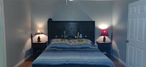 King Size Cubby Headboard With Adjustable Shelves And Electrical