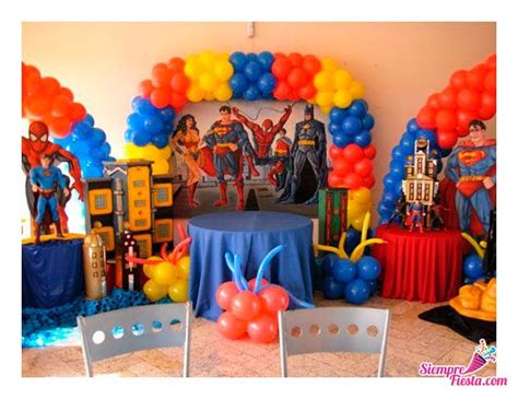 Bonitas ideas para tu próxima fiesta con los personajes de la Liga de