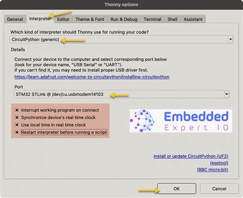 Using Micropython For Stm32f411 Blinking Led Embeddedexpertio