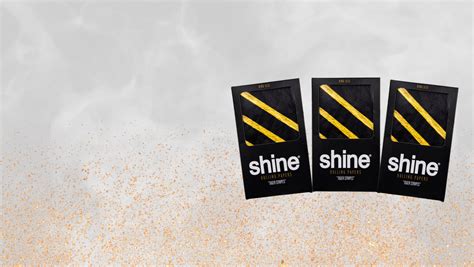 Shine 24k Gold Rolling Papers Joints And Pure Leaf Tobacco Blunt Wraps