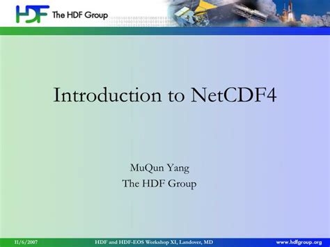 Ppt Introduction To Netcdf4 Powerpoint Presentation Free Download Id4410668