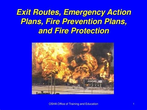 PPT Exit Routes Emergency Action Plans Fire Prevention Plans And Fire Protection PowerPoint