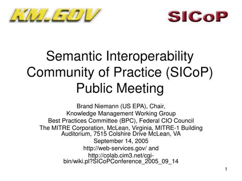 ppt semantic interoperability community of practice sicop public