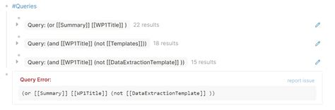 Queries Fail Unexpectedly · Issue 8785 · Logseqlogseq · Github