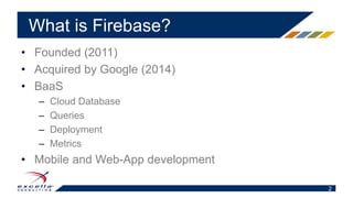 Building A Webb App With Firebase And Angular 2 PPT