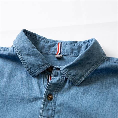 Denim Blue Shirt Men Clothing Vicedeal