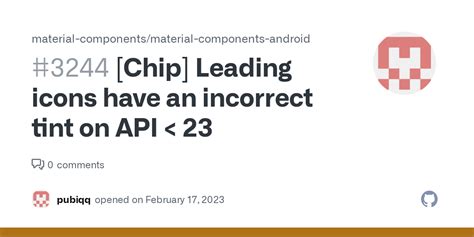 [chip] leading icons have an incorrect tint on api