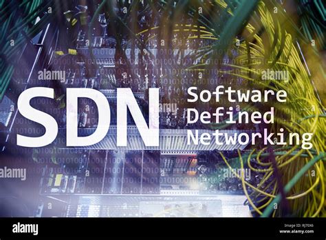 Sdn Software Defined Networking Concept On Modern Server Room