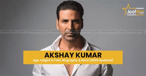 Akshay Kumar Age, Height, Bio & More (2025)