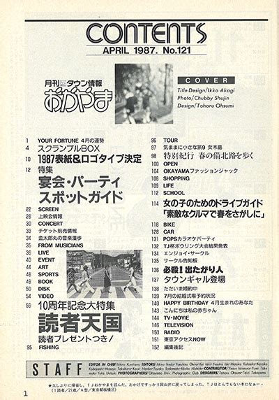 《tjクロニクル》1987年のタウン情報おかやま【pr】 Webタウン情報おかやま