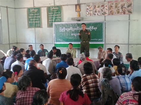 စလင်းမြို့ စာစီကျောင်းရပ်ကွက် အခြခံပညာမူလတန်းကျောင်း၌ ပြည်သူစစ်မှုထမ