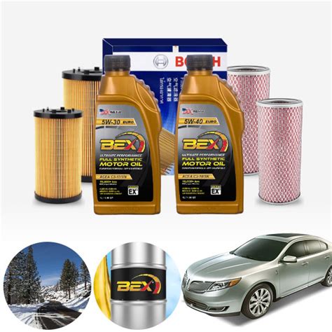 링컨 Mks 37 가솔린 Bex 직수입 5w30 5w40 합성엔진오일 필터세트 6통흡기오일필터 Onl 011 Cs19001