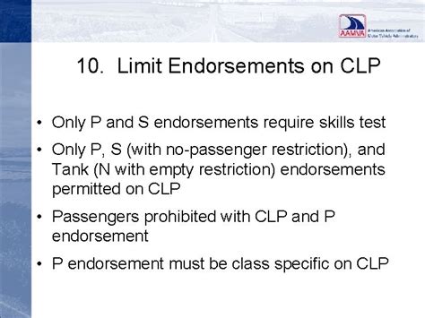 Cdl Testing And Commercial Learners Permit Standards Final