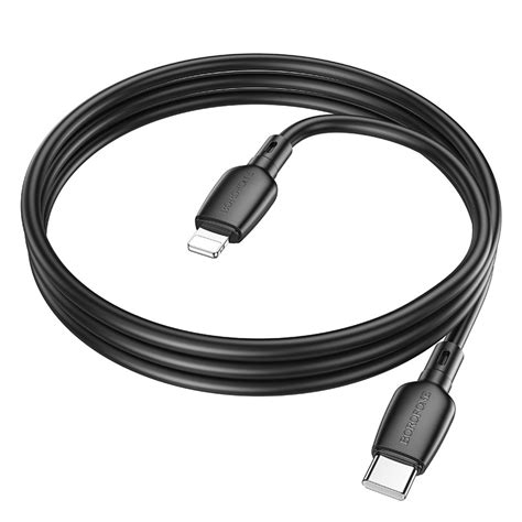 Borofone BX93 PD 20W USB C Type C To 8 Pin Data Cable 1m Black Alexnld Com