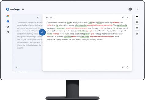 improving writing skills with interactive editing instatext write