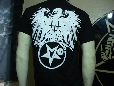 Satanic Warmaster Logo T Shirt Black Metal 4
