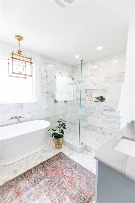 Marble On Marble Primary Bath By Tulsa Home Design