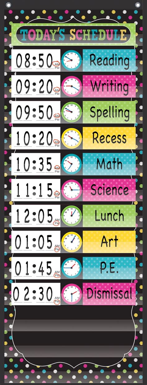 Daily Schedule Chart For Classroom At Michael Birdwood Blog