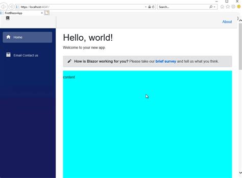 Bootstrap 4 Blazor Server Side Sidebar Compatability Issues In Ie