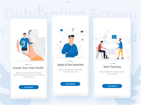 onboarding screen app ui ux design by istiak ahmed on dribbble