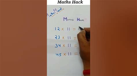 Math Hack Mathstricks Maths Youtube