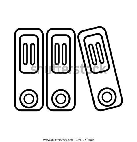 File Folder Icon Line Style Stock Vector Royalty Free 2247764509