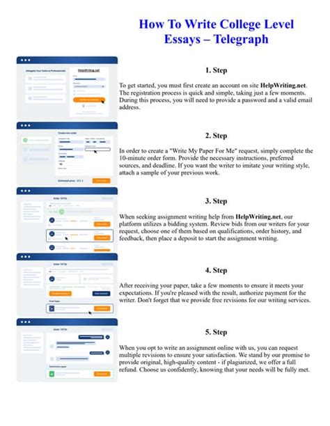 How To Write College Level Essays Telegraph | PDF