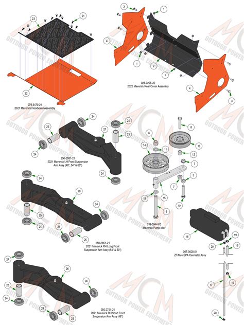 2024 Bad Boy Maverick Frame Sub Assemblies Cont