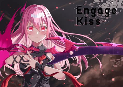 Wallpaper Xstetra Engage Kiss Kisara Engage Kiss Anime Girls Pink