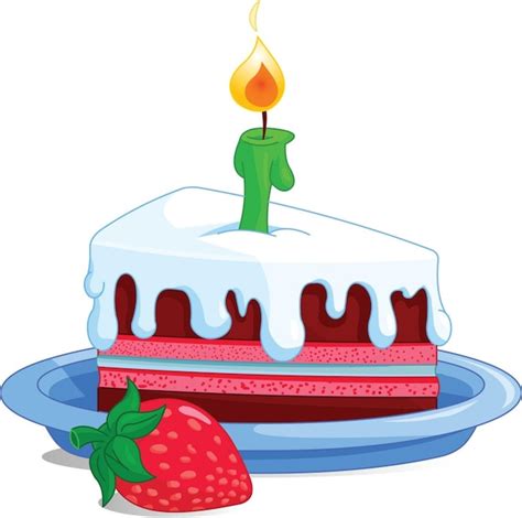 Vector de pastel de cumpleaños Vector Premium