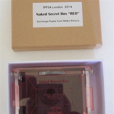 Naked Secret Box RED Exchange Puzzle IPP 34