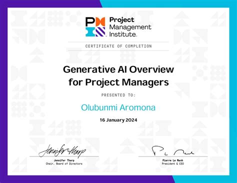 Generative Ai For Project Managers Certification