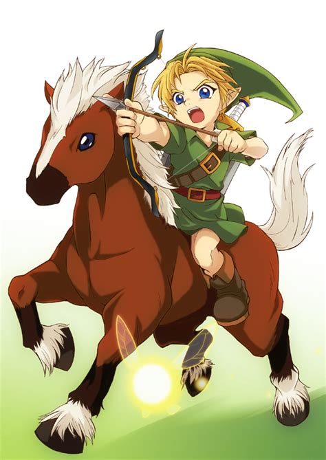 Link Young Link And Epona The Legend Of Zelda And 2 More Drawn By