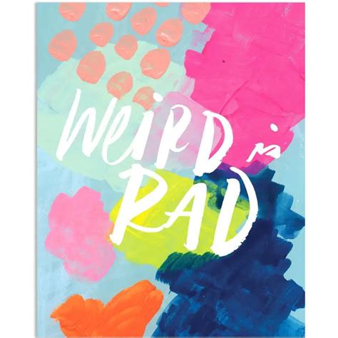 weird is rad 8 x 10 print art prints canvas prints