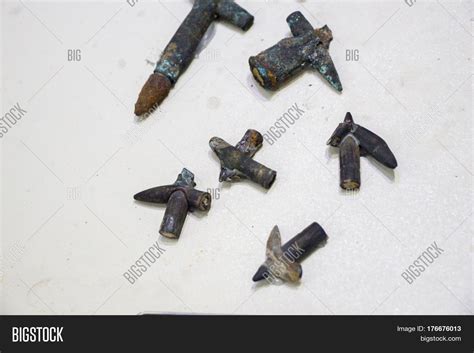 Two Bullets Collide Image And Photo Free Trial Bigstock
