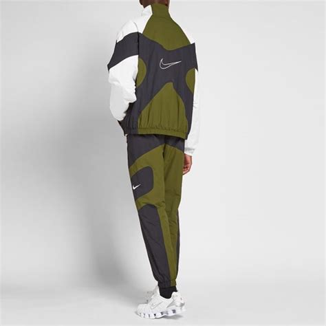 Nike Re Issue Retro Jacket Black Legion Green And White End Uk